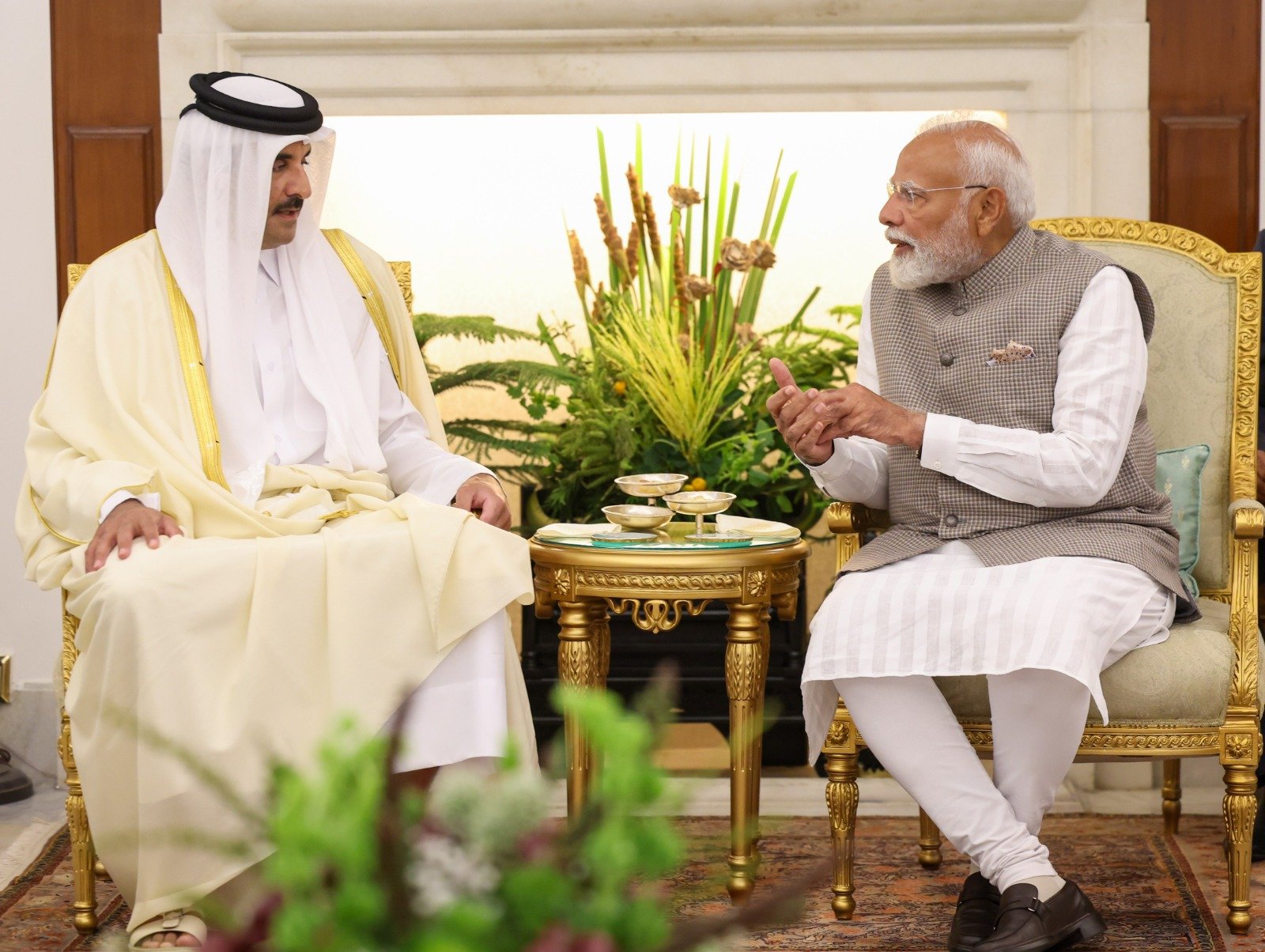 PM Modi holds talks with Amir of Qatar, says had “very productive meeting with my brother ...