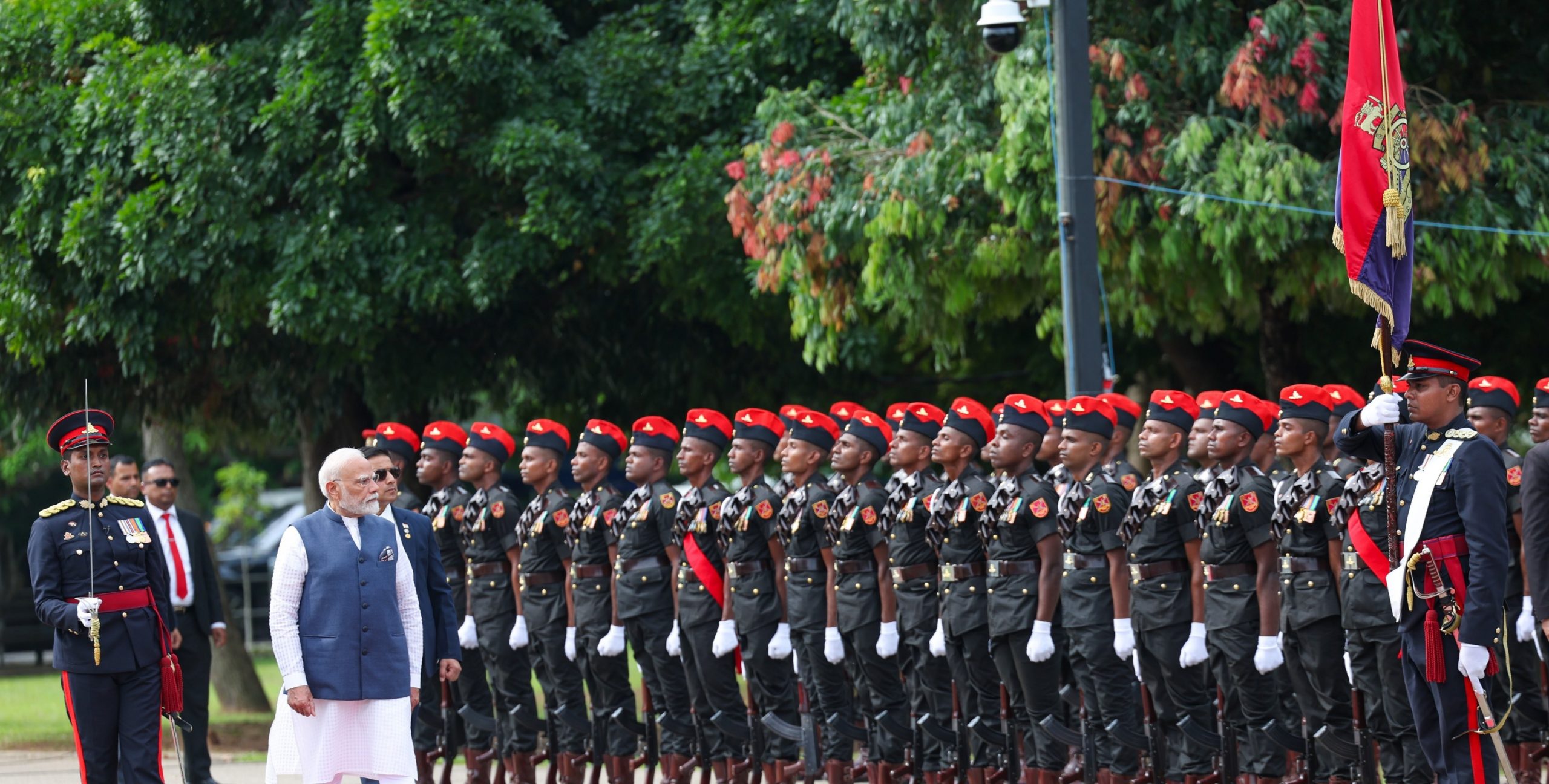 PM Modi receives unprecedented ceremonial welcome in Sri Lanka – Rising Kashmir