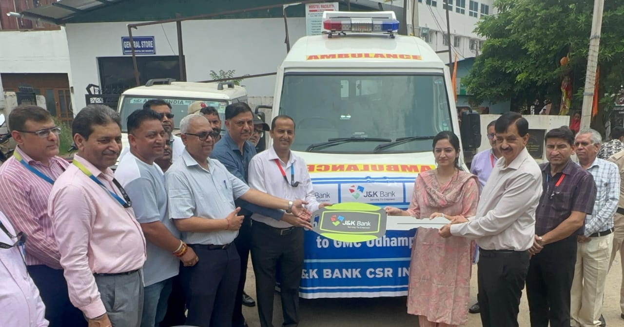 J&K Bank provides life-support ambulance to GMC Udhampur – Rising Kashmir