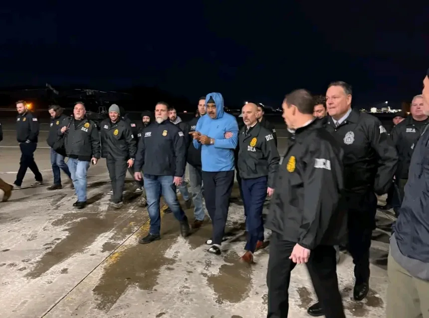 US releases video of arrested Venezuelan dictator Maduro, show staging ...