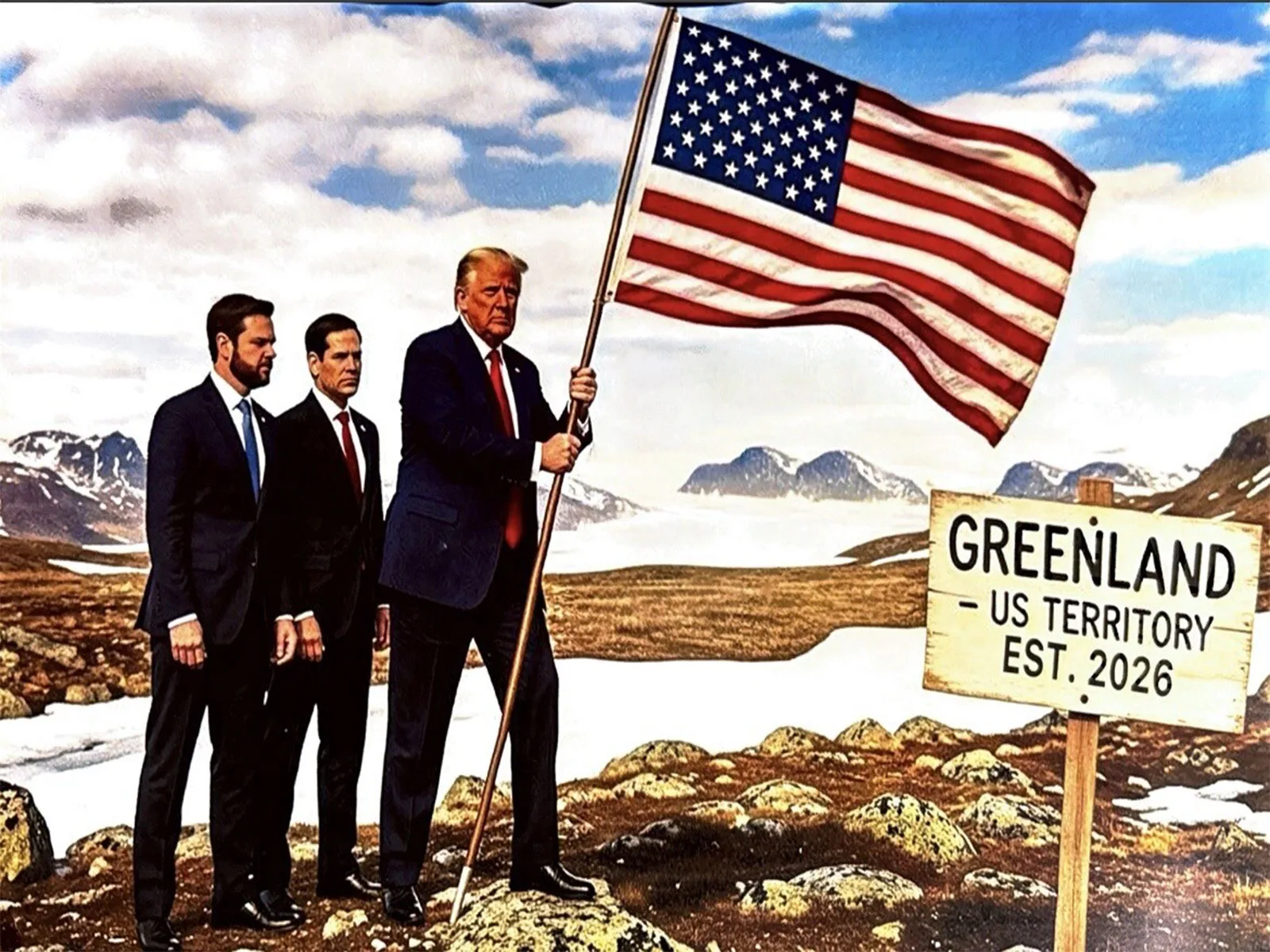 “Greenland US Territory Est 2026”: Trump shares new map of America ...